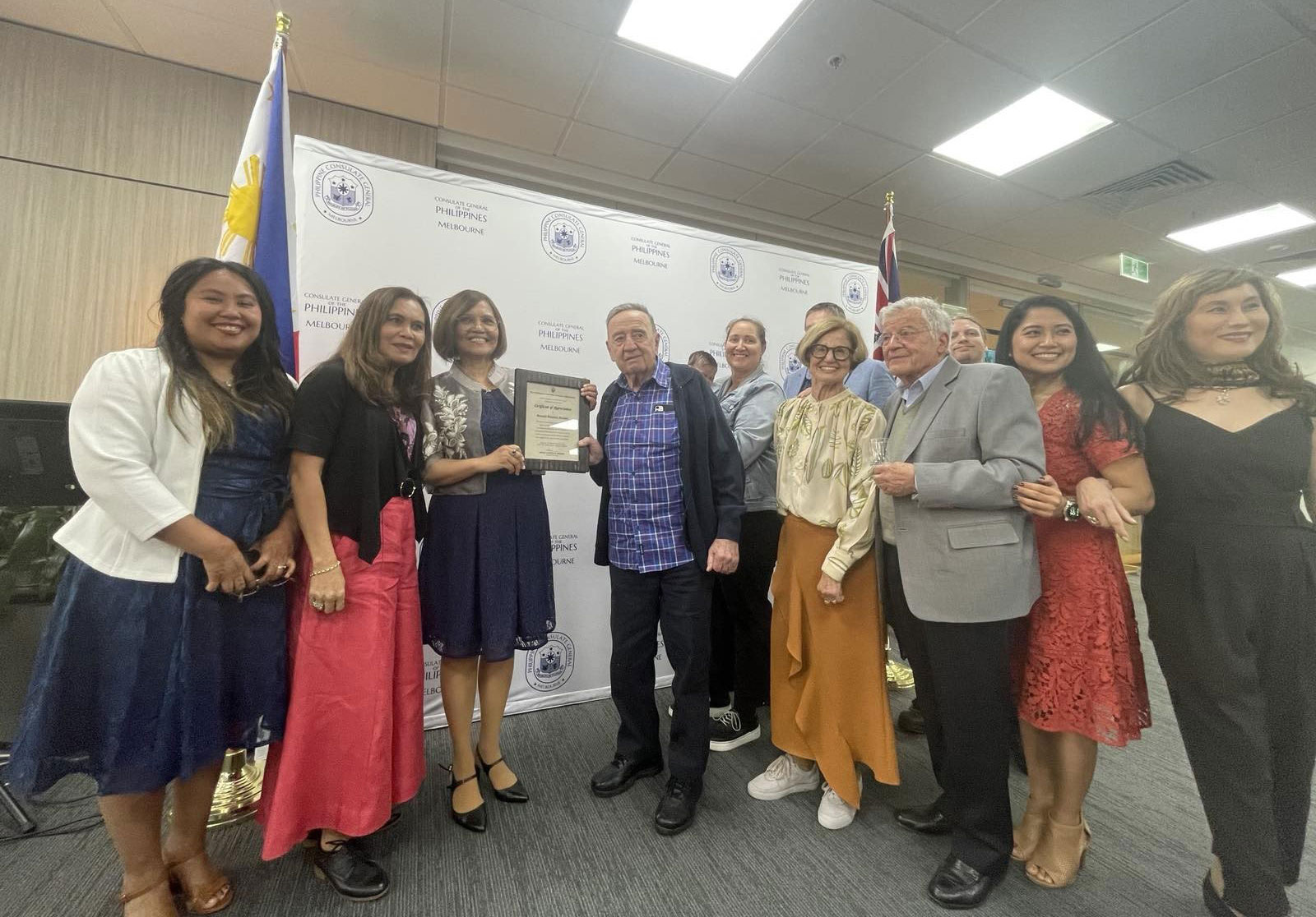 FilCom Pays Tribute to Benefactor Ronald Bunker - Philippine Consulate ...